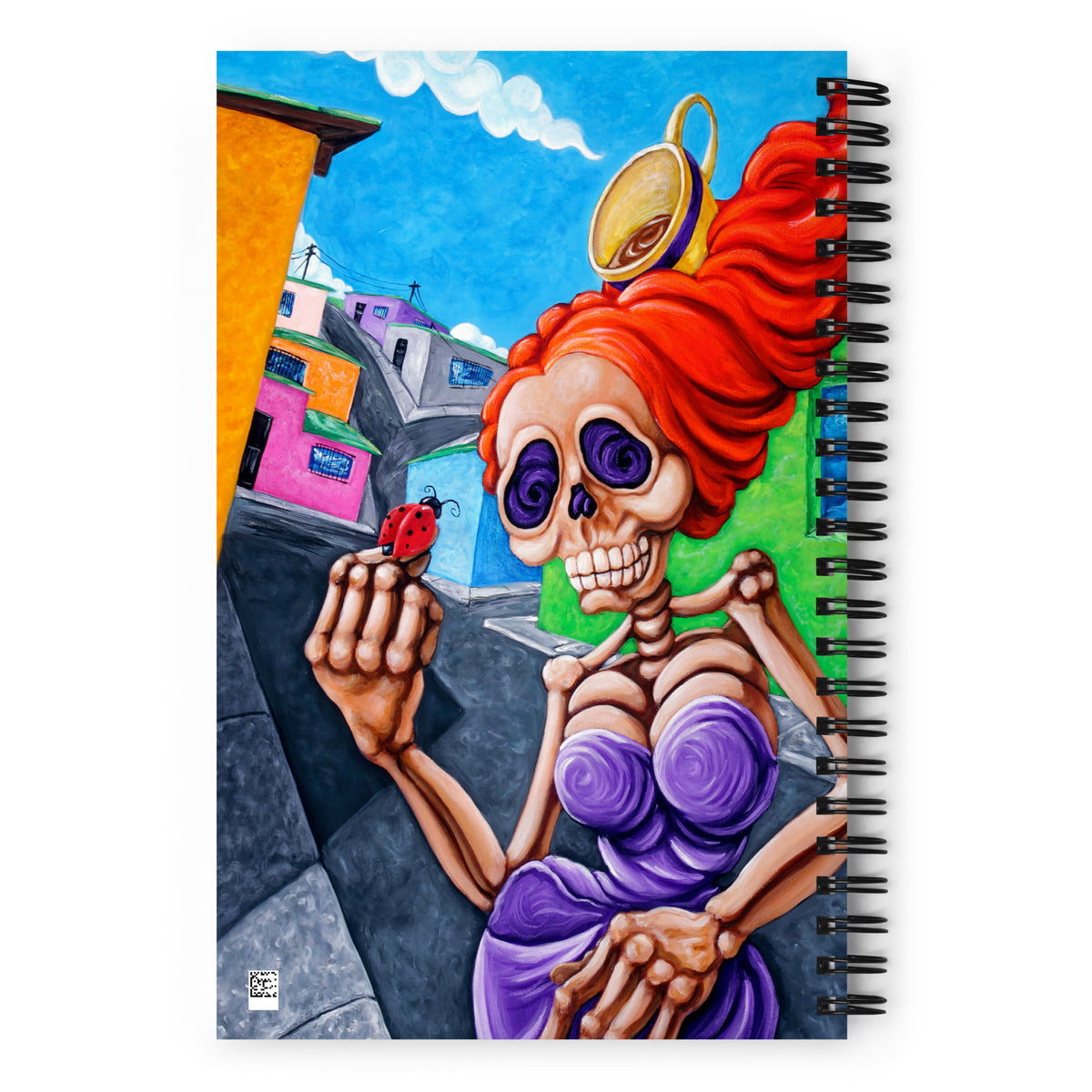 Cafe Catrina y Caterina - Spiral Notebook – Masks Y Mas